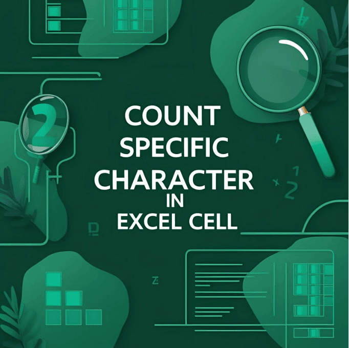 How to Count Specific Characters in Excel Cell (4 Easy Methods) - Excel Insider